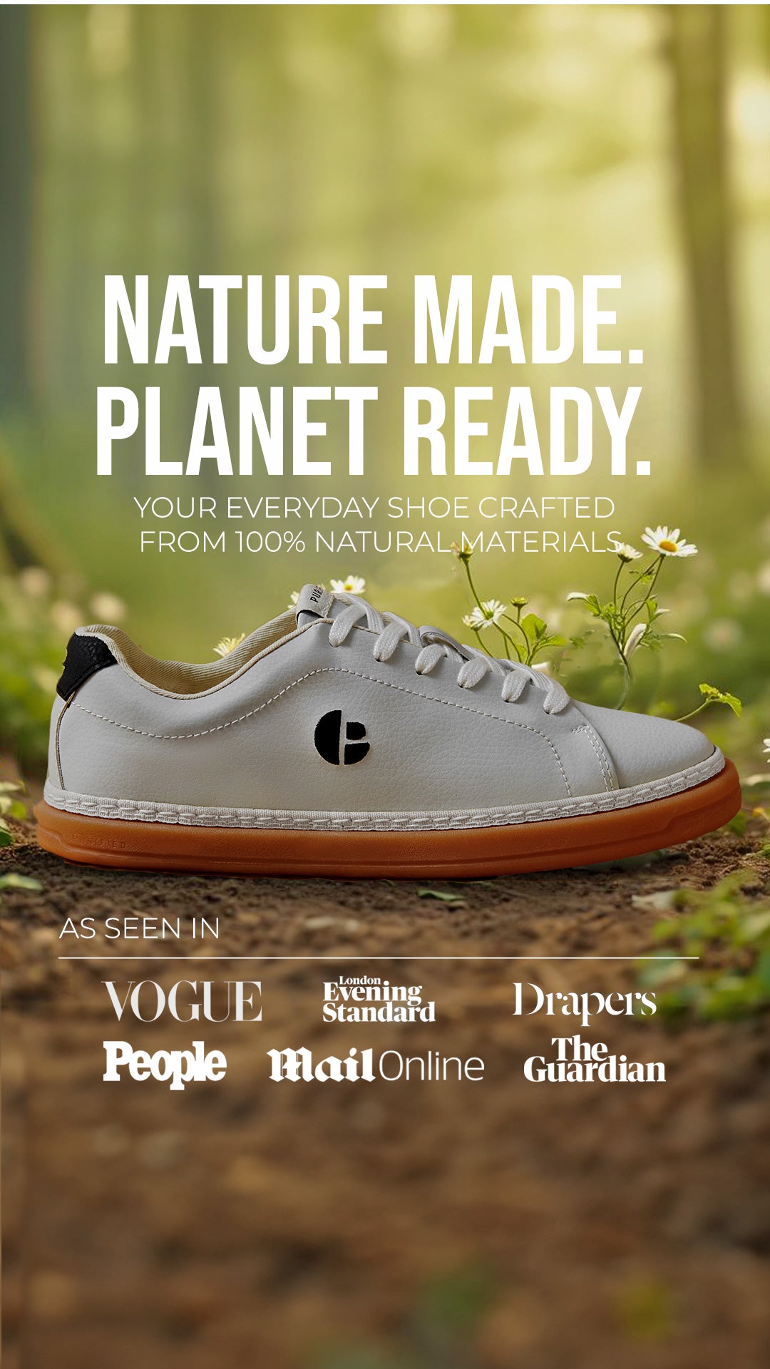 Purified Footwear - Zero plastic, biodegradable, durable sneakers ...